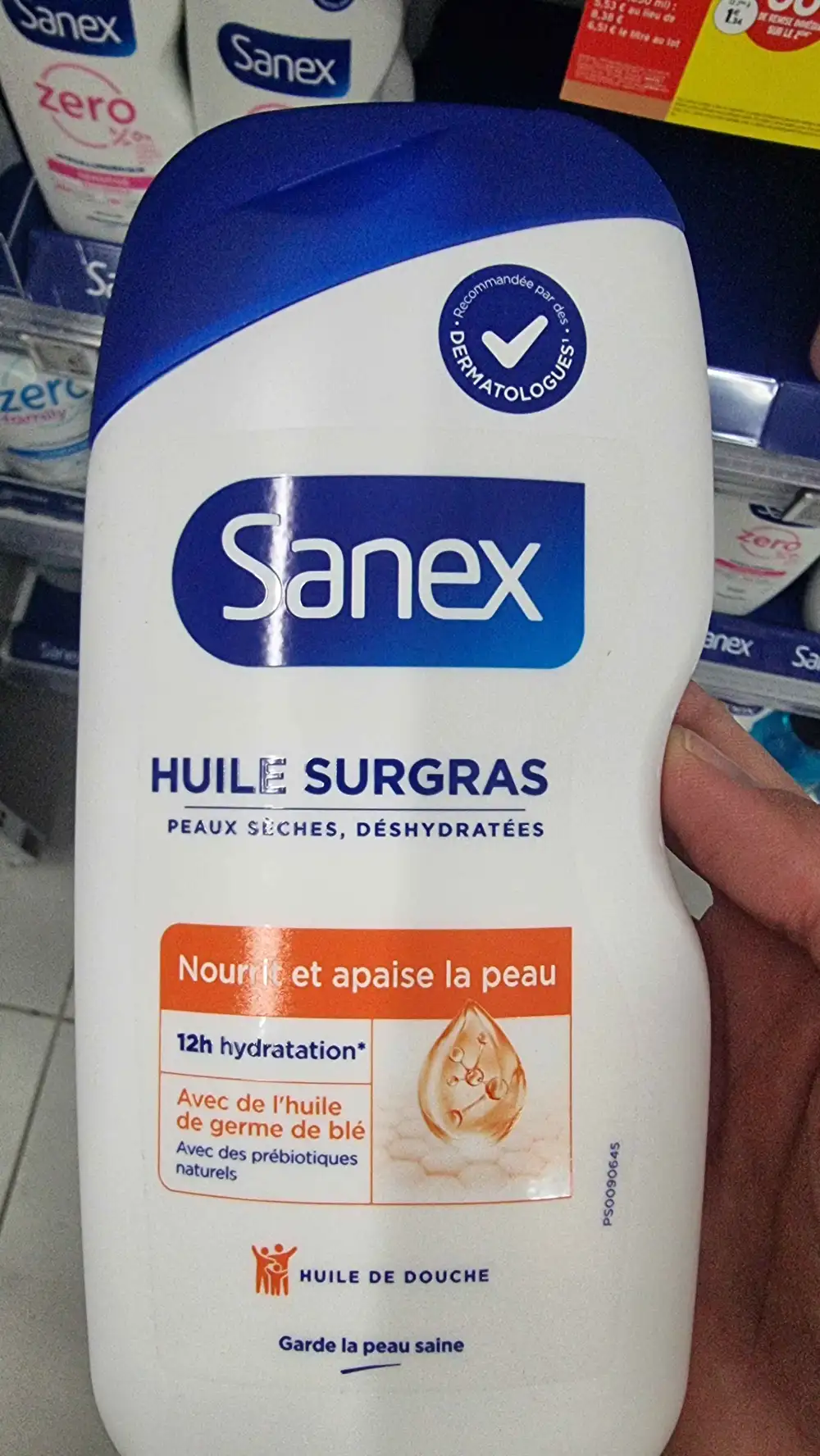 Composition SANEX Huile surgras - Huilde de douche - UFC-Que Choisir