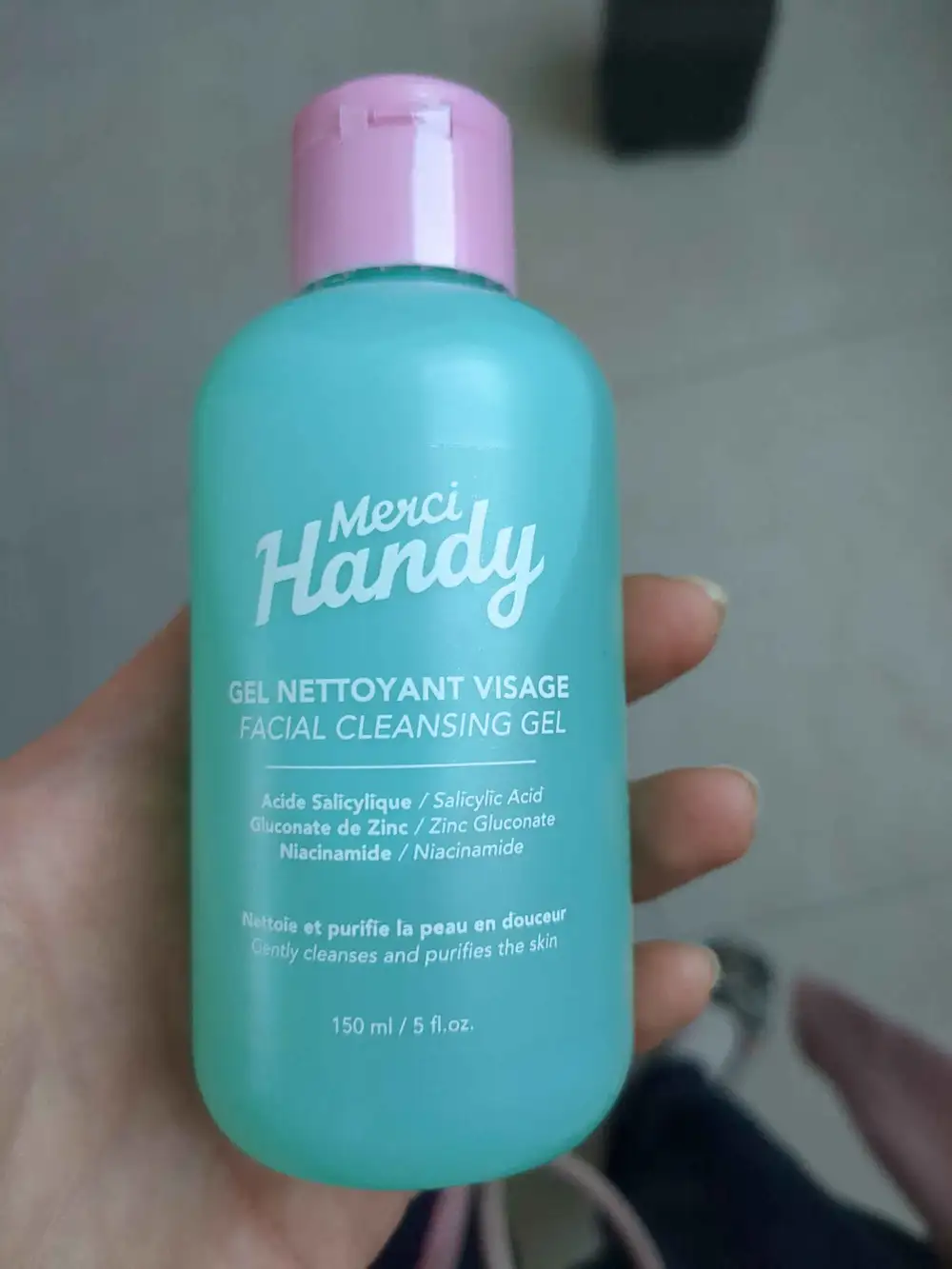 Composition MERCI HANDY Gel nettoyant visage - UFC-Que Choisir